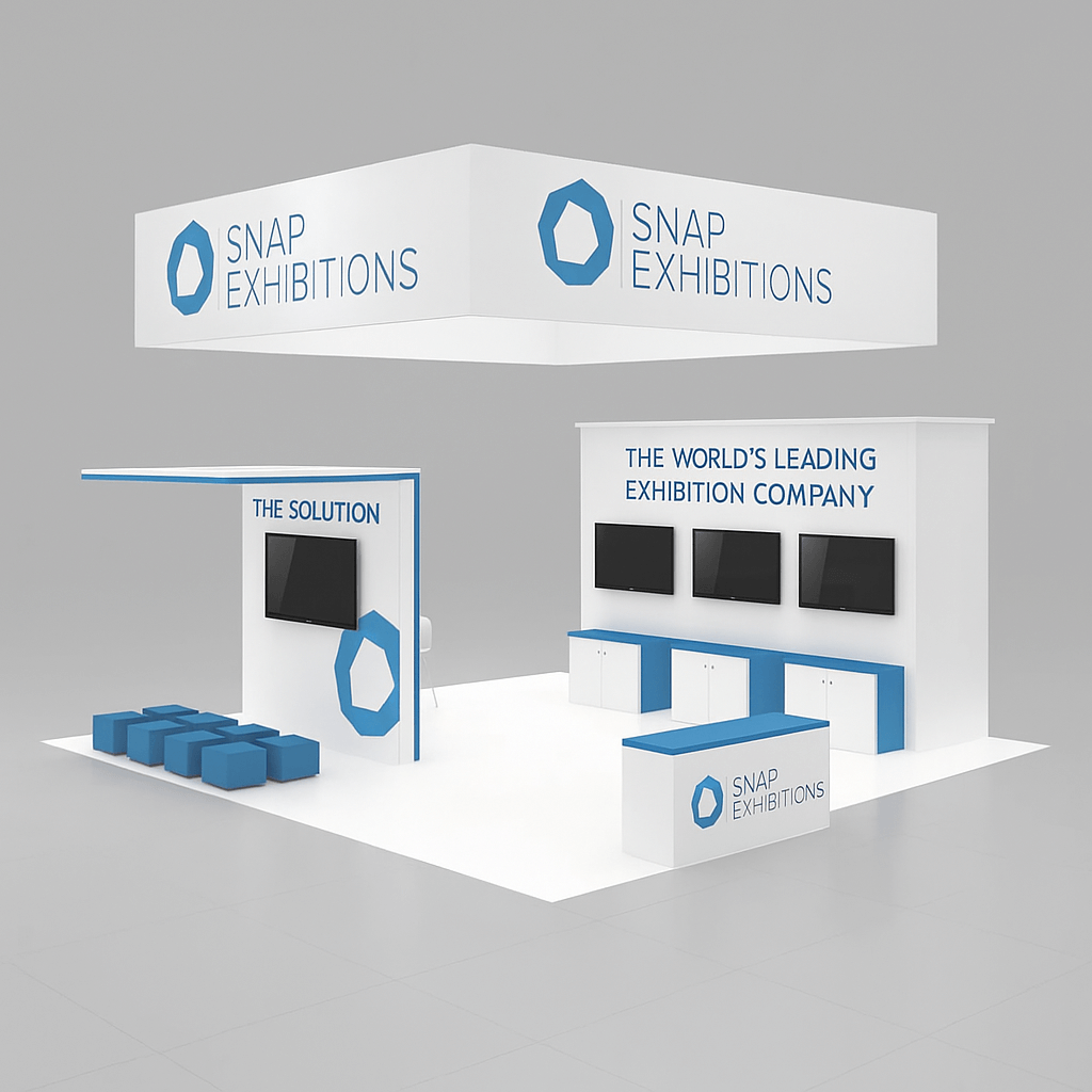 Auki Custom Exhibit 20x30 Booth rental – Premier Island Experience!